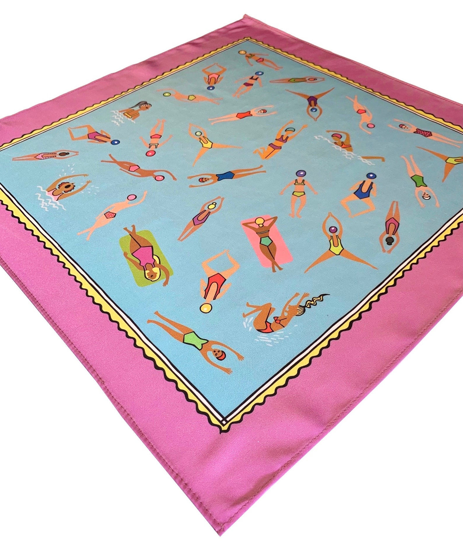 Swimming Pool Scarf Summer Scarf Blue Scarf Funny Scarf - Etsy