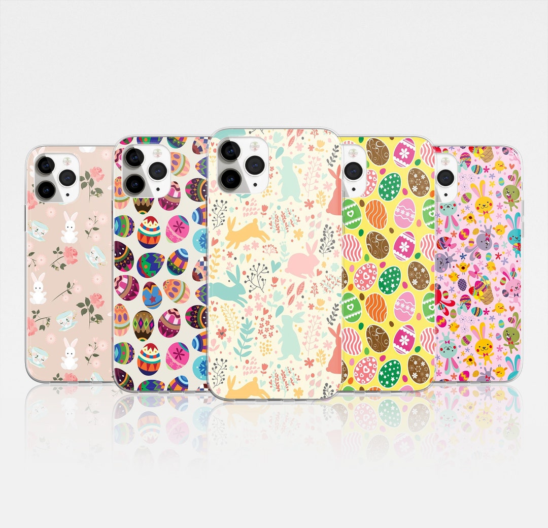 Easter Phone Case Spring Rabbit Cover Fit for iPhone 15 Pro Max, 14, 13 ...