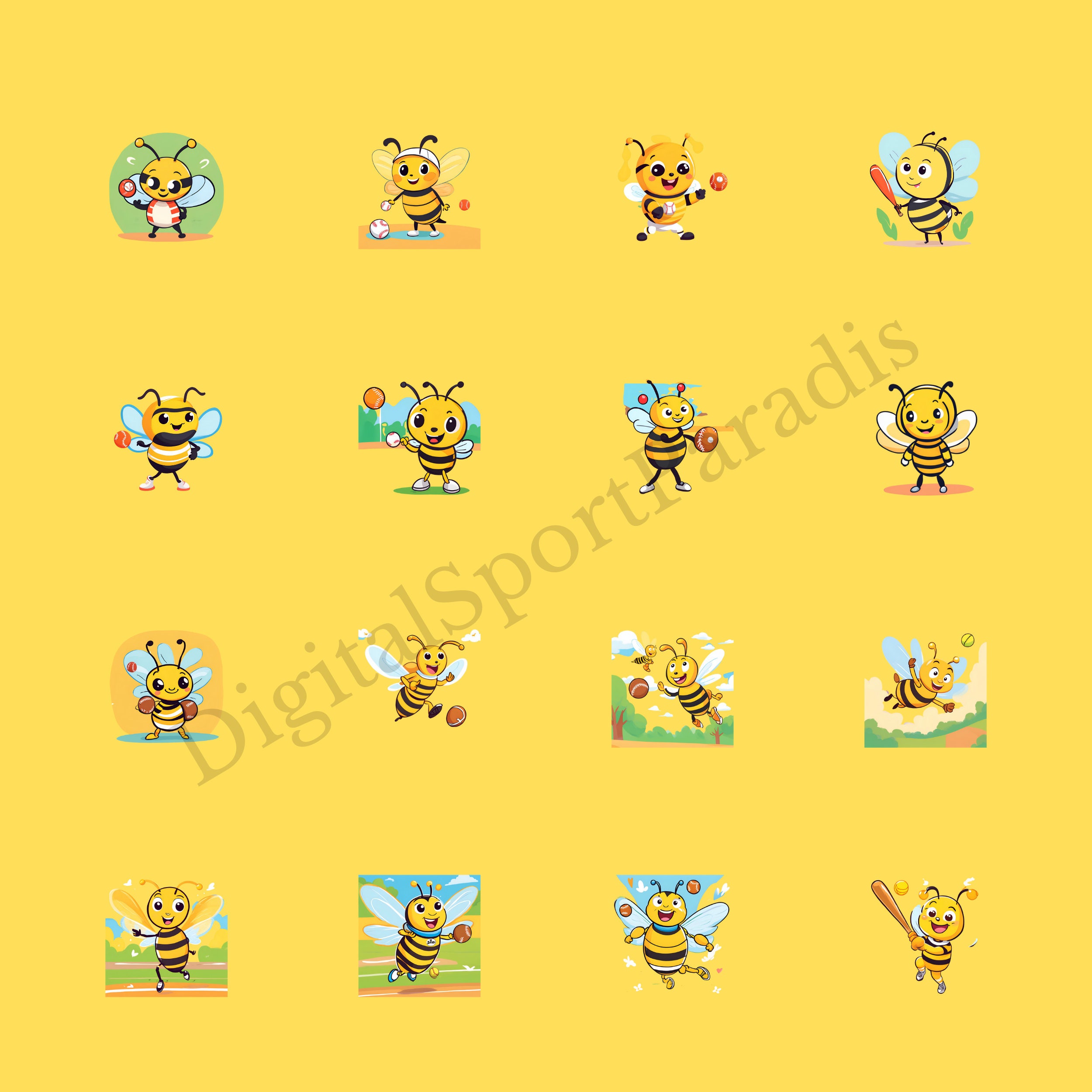 Sports Clipart, Bee Png, Sports Cards, Cute Bee Png, Baby Shower ...