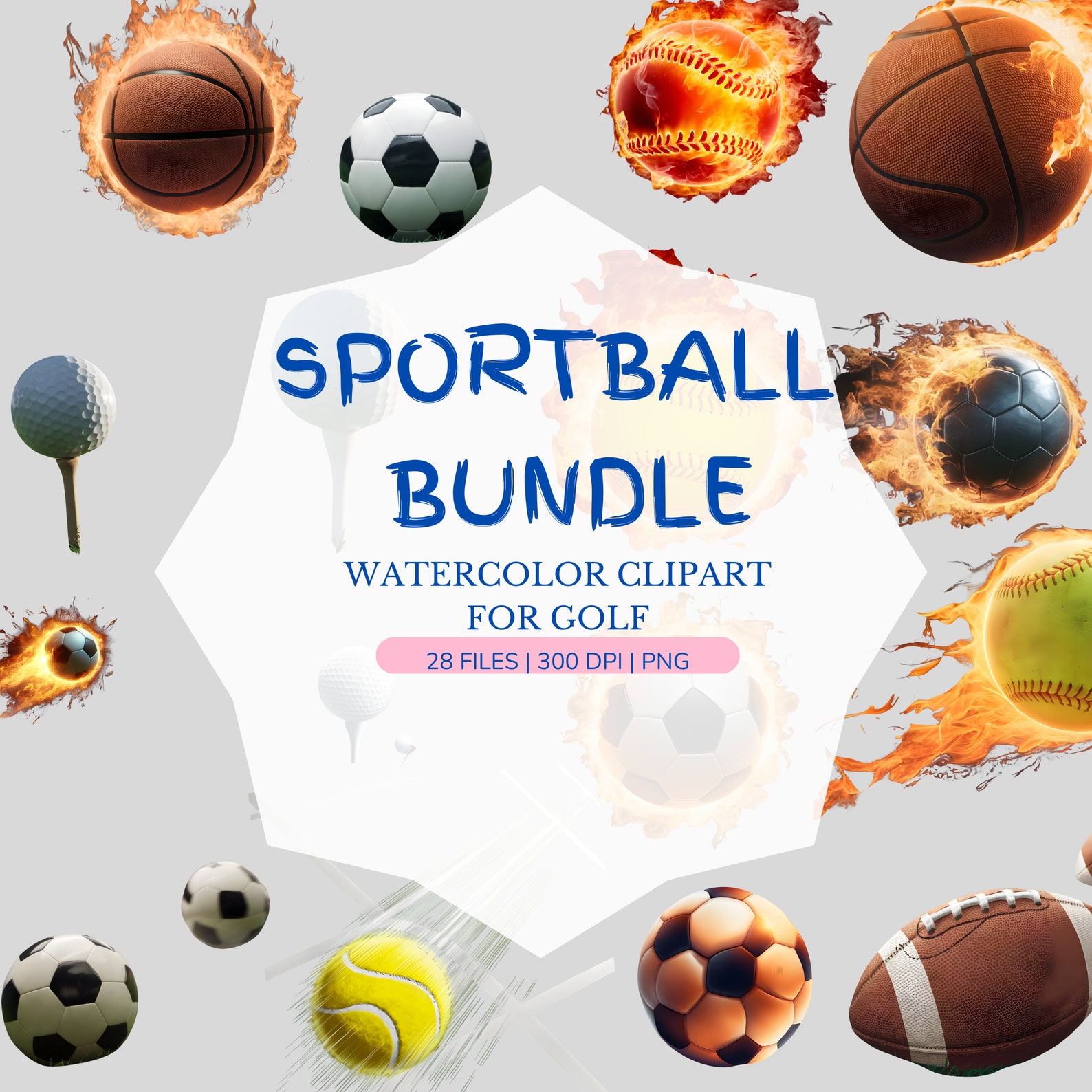 Sports Bundle Png, Sports Ball Clip Art, Sports Ball Png, Sports ...