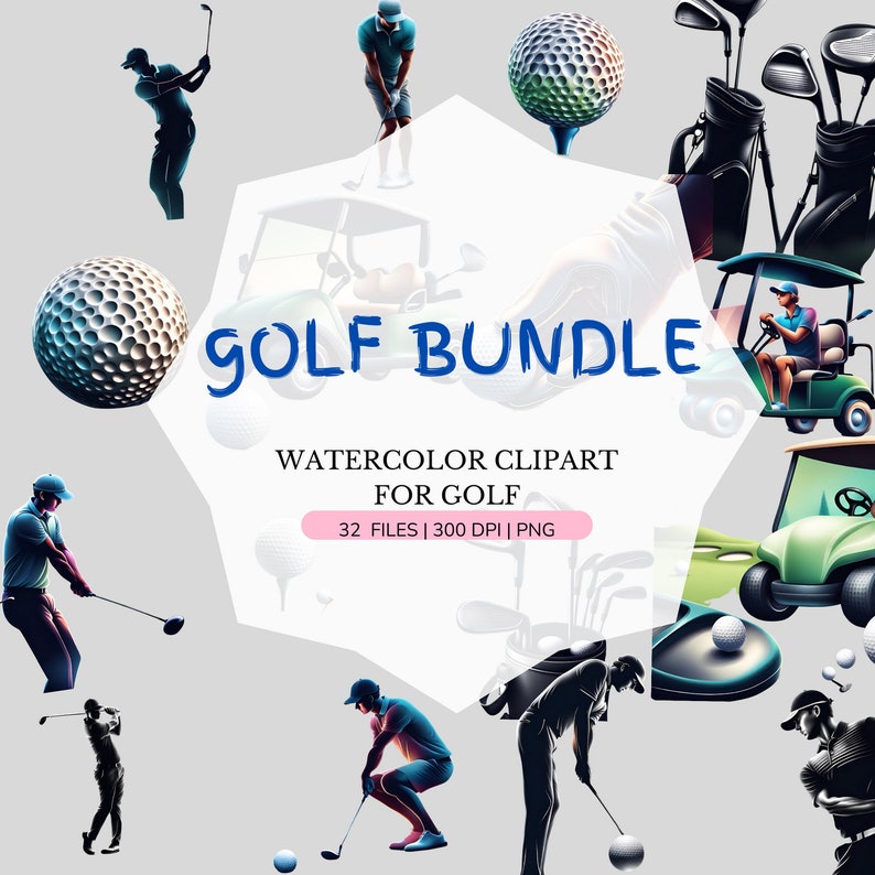 Sports Clipart, Golf Clipart, Golf Bag, Golf Club Png, Golf Ball PNG ...
