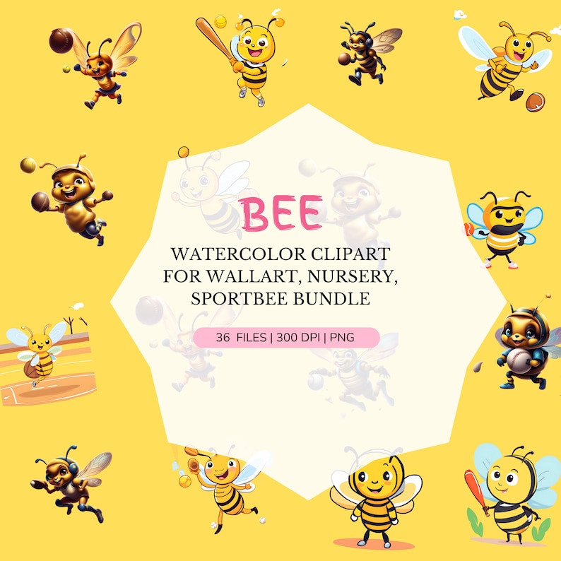 Sports Clipart, Bee Png, Sports Cards, Cute Bee Png, Baby Shower ...