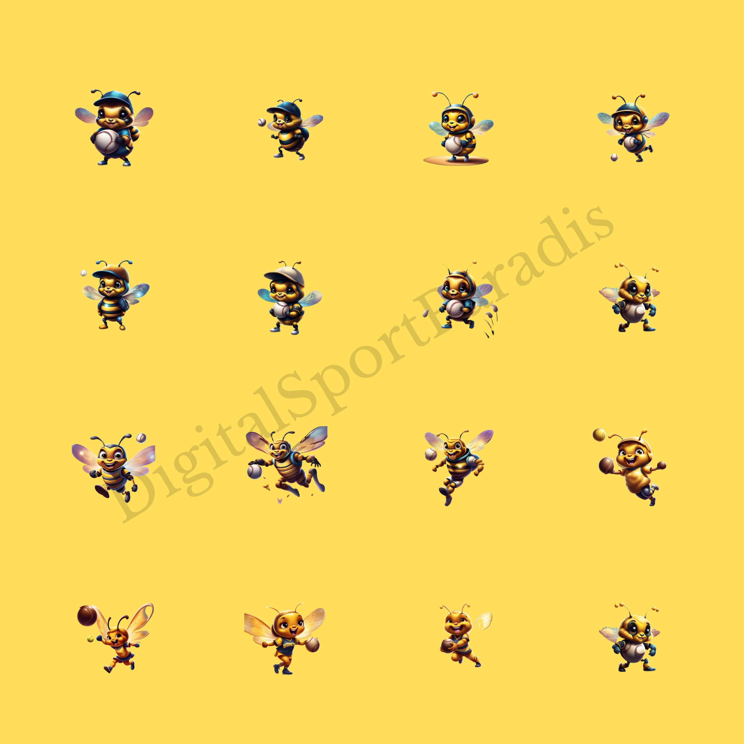 Sports Clipart, Bee Png, Sports Cards, Cute Bee Png, Baby Shower ...