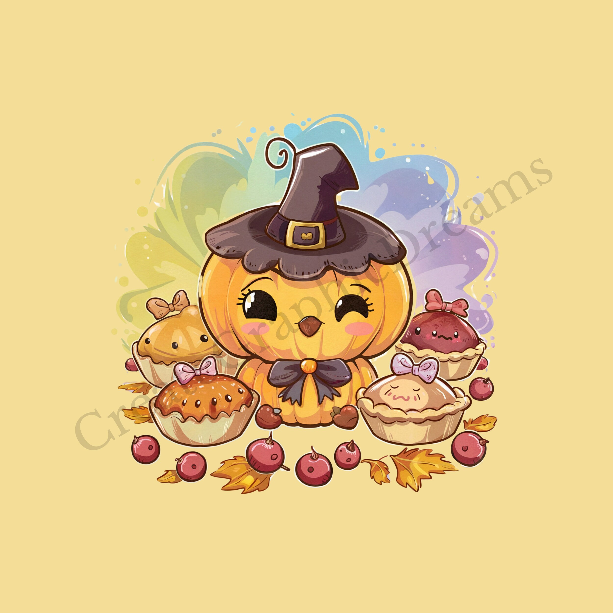 Thanksgiving Clipart, Kawaii, Pumpking, Kawai Clipart, Thanksgiving ...