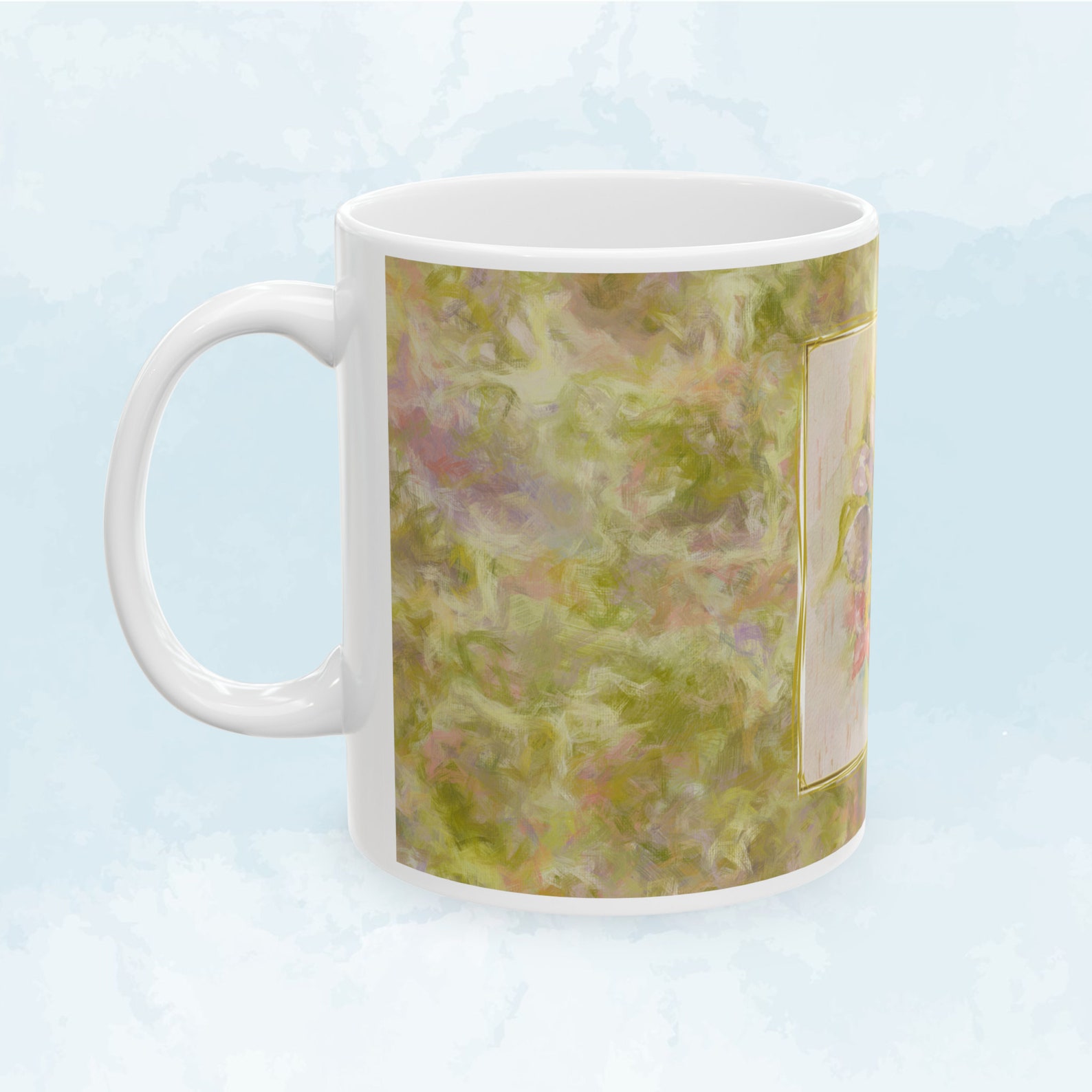 Spring Flowers Watercolor Ceramic Mug, Garden Floral Tea Cup - Etsy