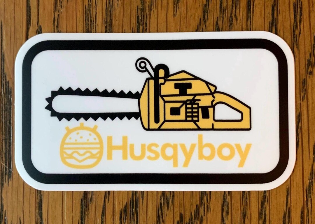 Husqy Boy/girl Chainsaw Bumper Sticker Decal - Etsy