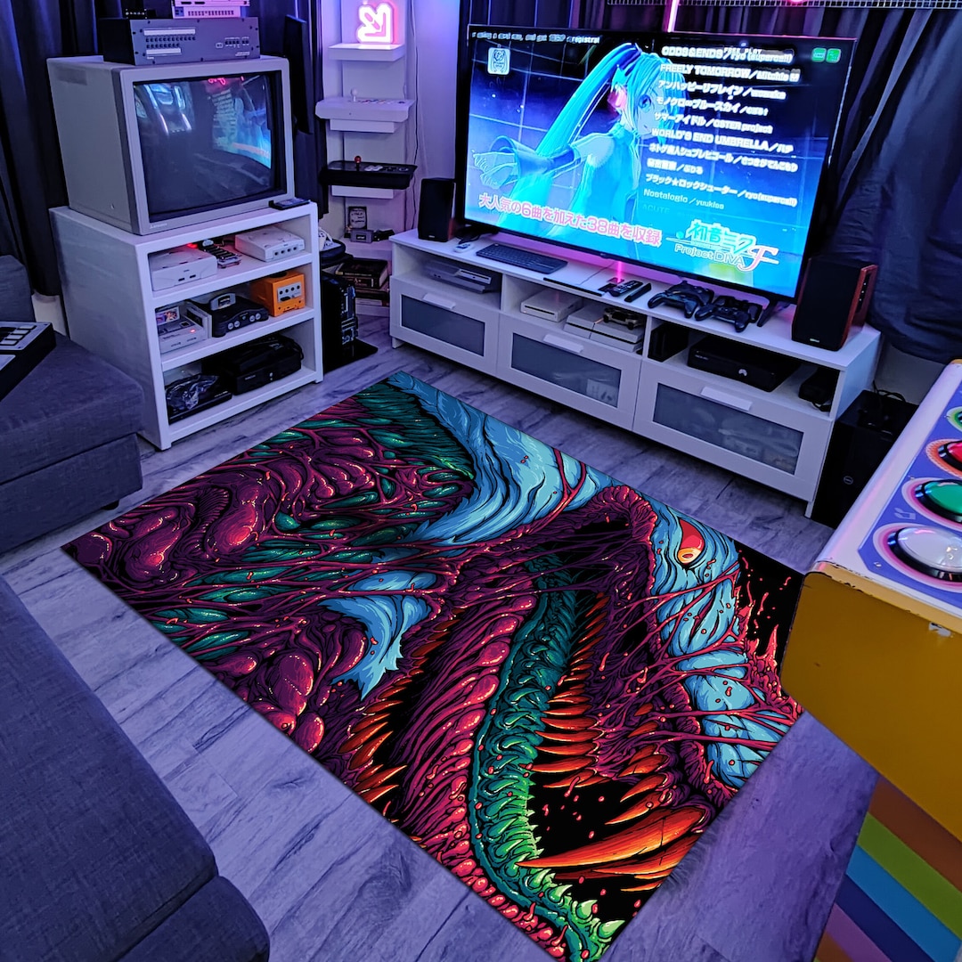 Hyperbeast Rug CS GO 2 Rug Gaming Room Decor Gamer Rug - Etsy
