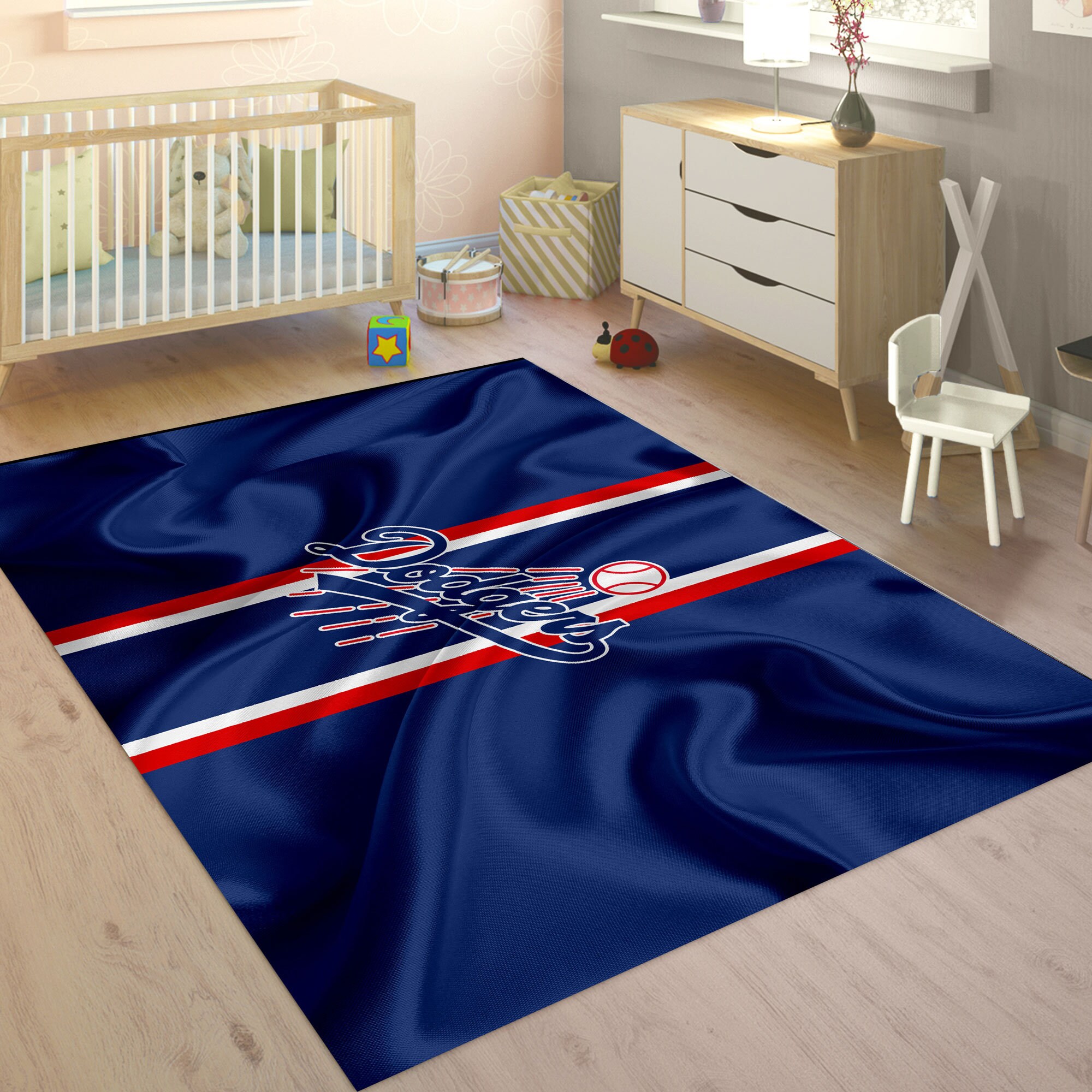 Los Angeles Dodgers Rug, MLB Rug, Baseball Rug, Sports Rug, Christmas ...