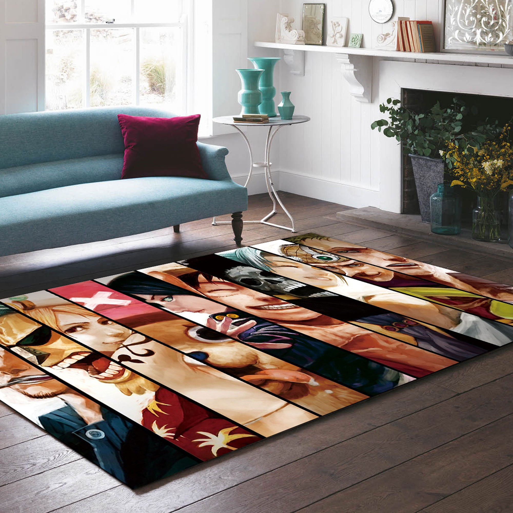 One Piece Rug, One Piece Characters, Anime Rug, Manga Rug, , Kids Room ...