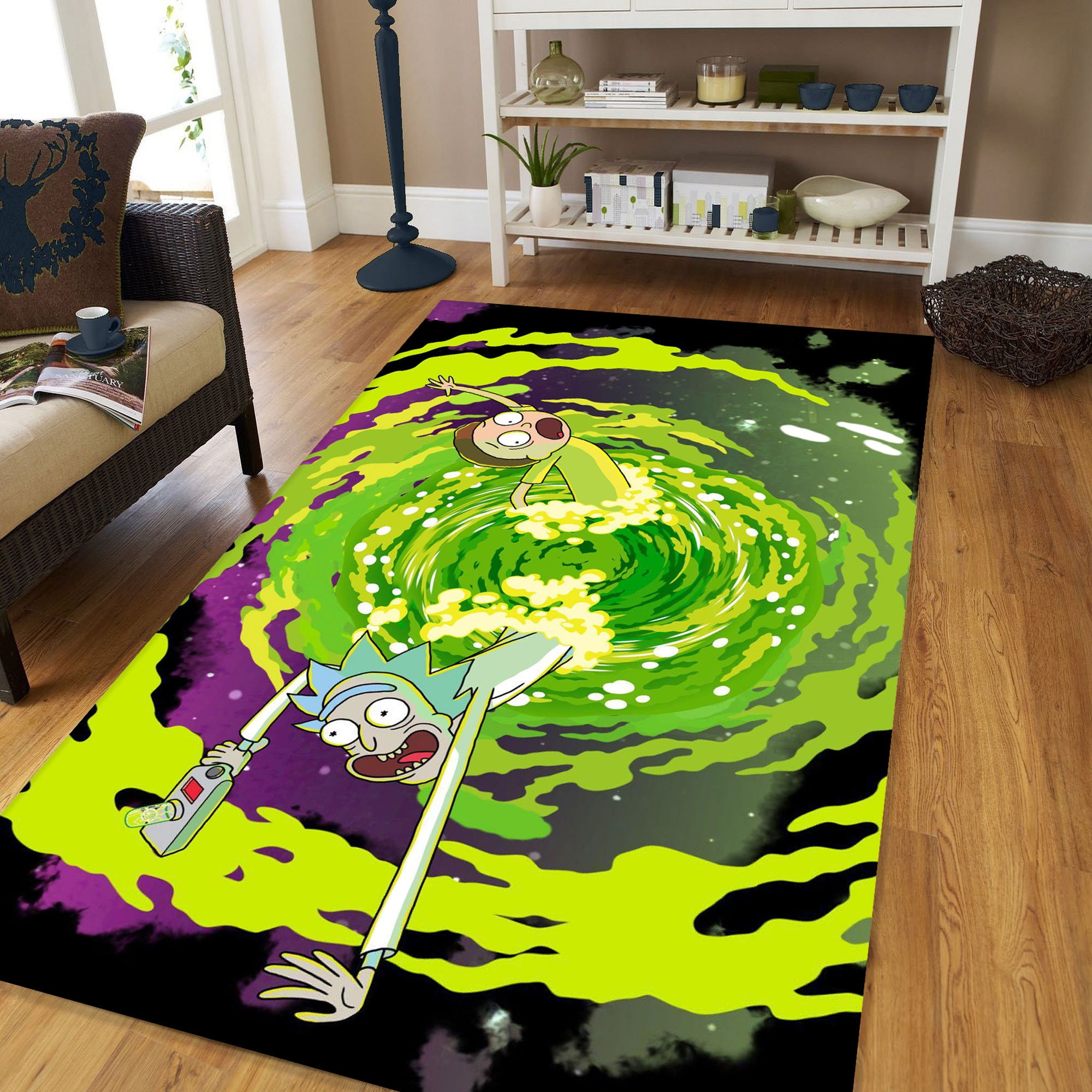 Rick and Morty Rug , Rick and Morty Portal, Rick and Morty Artwork ...