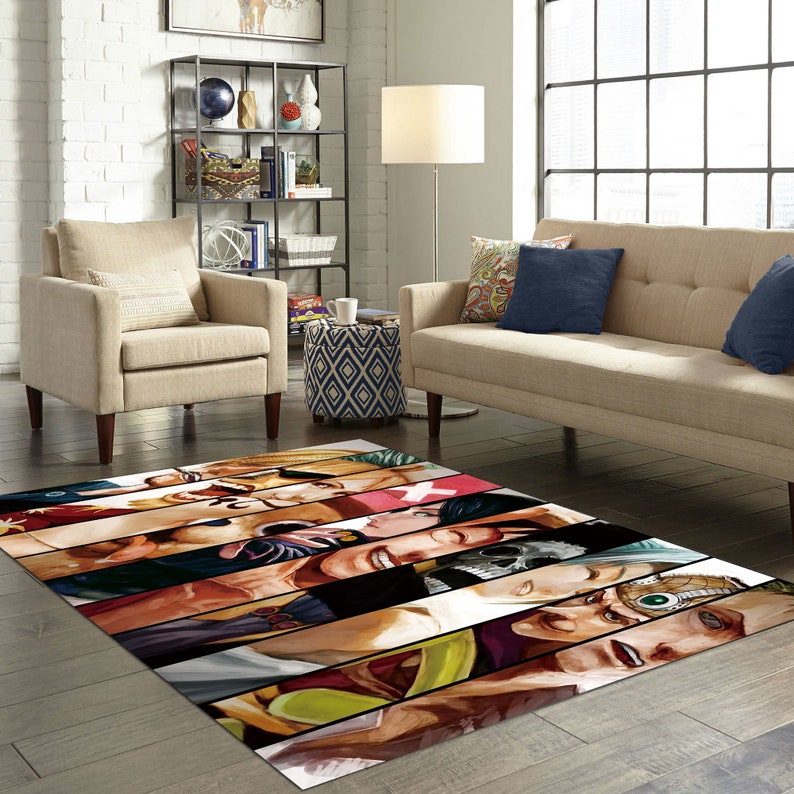 One Piece Rug, One Piece Characters, Anime Rug, Manga Rug, , Kids Room ...
