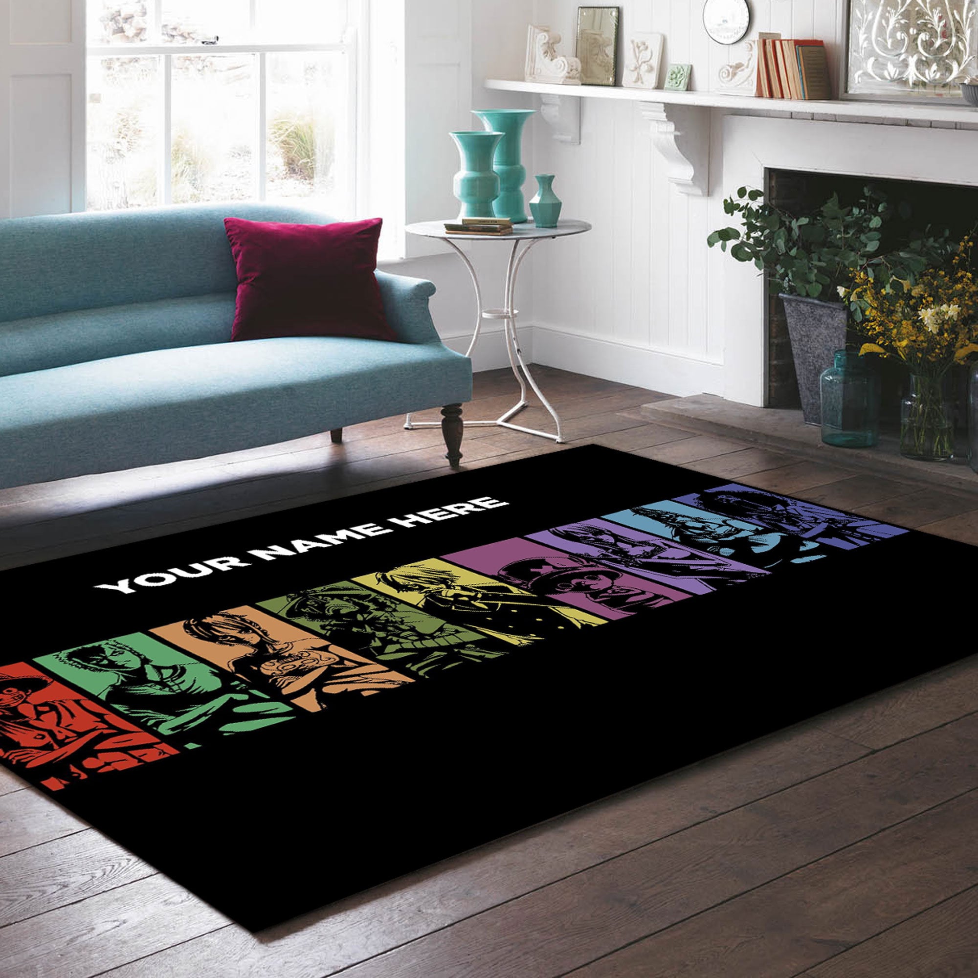 One Piece Characters, One Piece Rug, Anime Rug, Manga Rug, , Kids Room ...