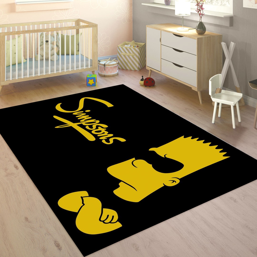 Bart Simpson Rug, the Simpsons Rug, Popular Movie Rug, Kids Room Decor ...
