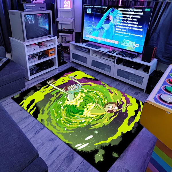 Rick and Morty Portal Rug - Etsy