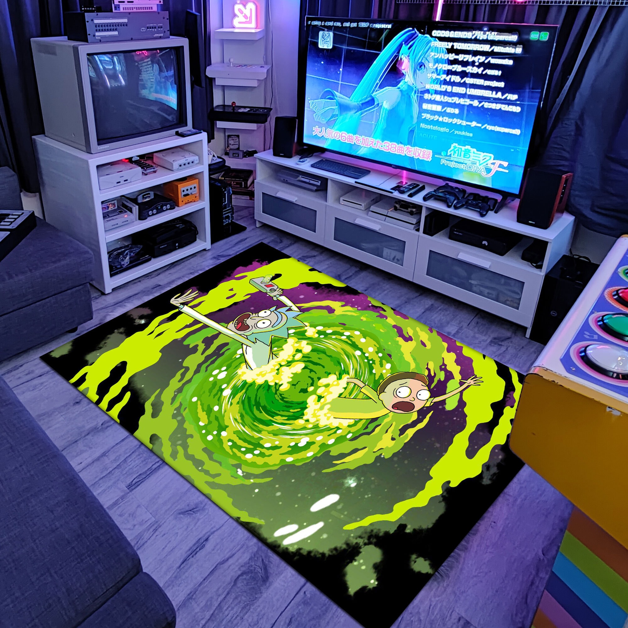 Rick and Morty Rug , Rick and Morty Portal, Rick and Morty Artwork ...
