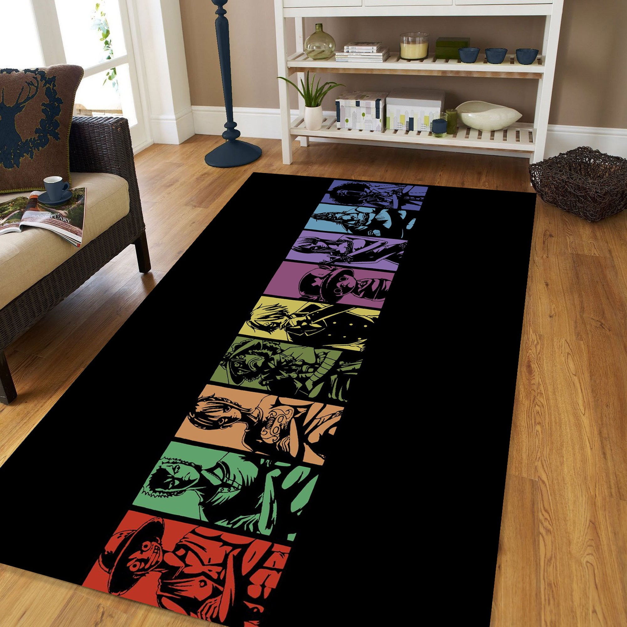 One Piece Characters, One Piece Rug, Anime Rug, Manga Rug, , Kids Room ...