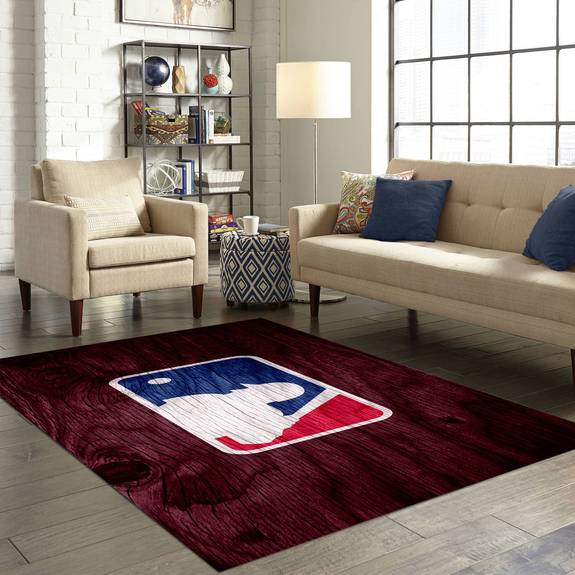 American Baseball Rug, MLB Rug, Baseball Rug, Sports Rug, Christmas ...
