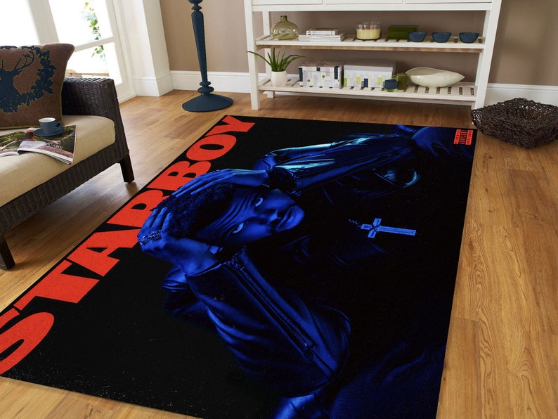 Starboy Rug,the Weeknd Rug,music Art Rug,musician Rug,rapper Rug,art ...