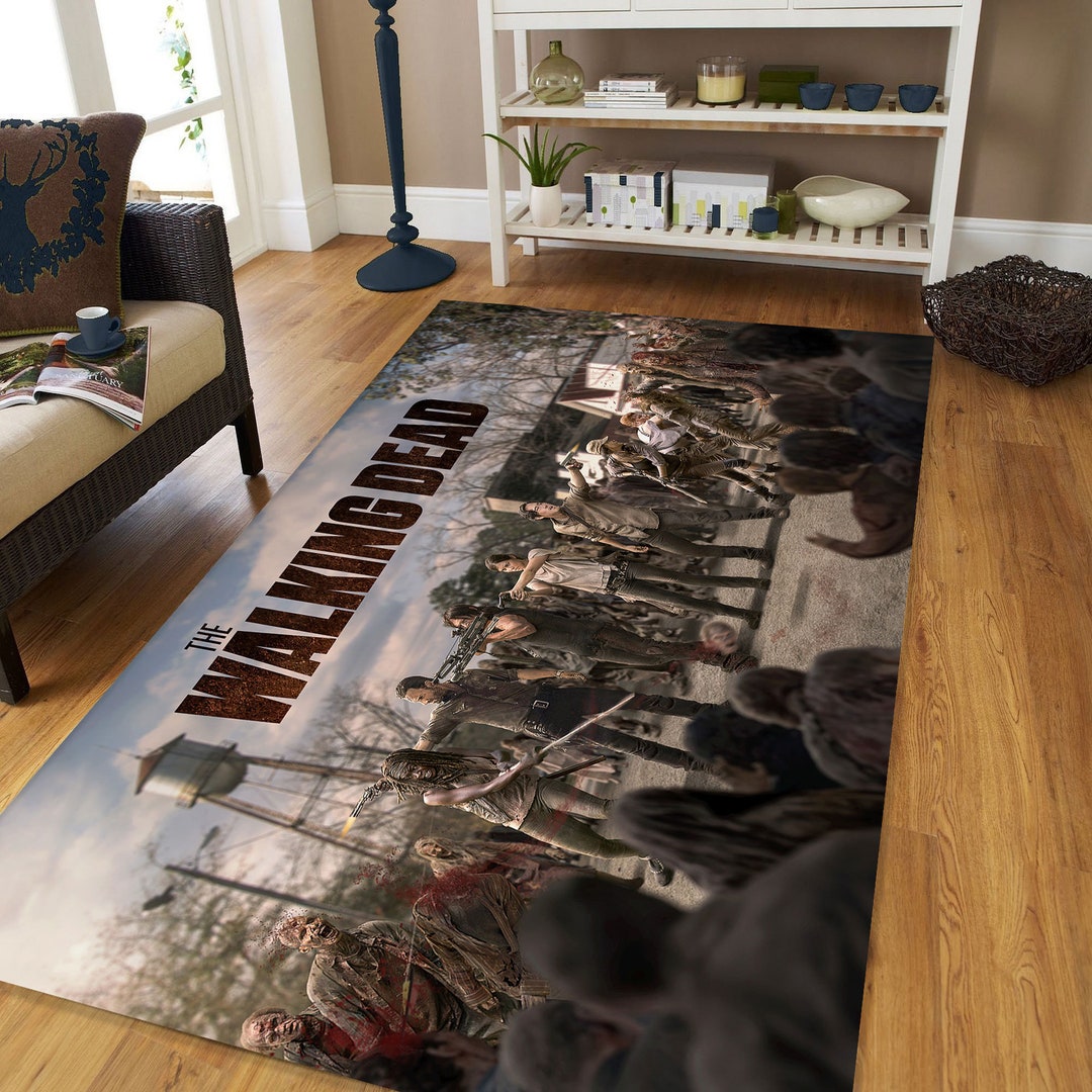 The Walking Dead Rug, Rick Grimes, the Walking Dead Artwork, TV Series ...
