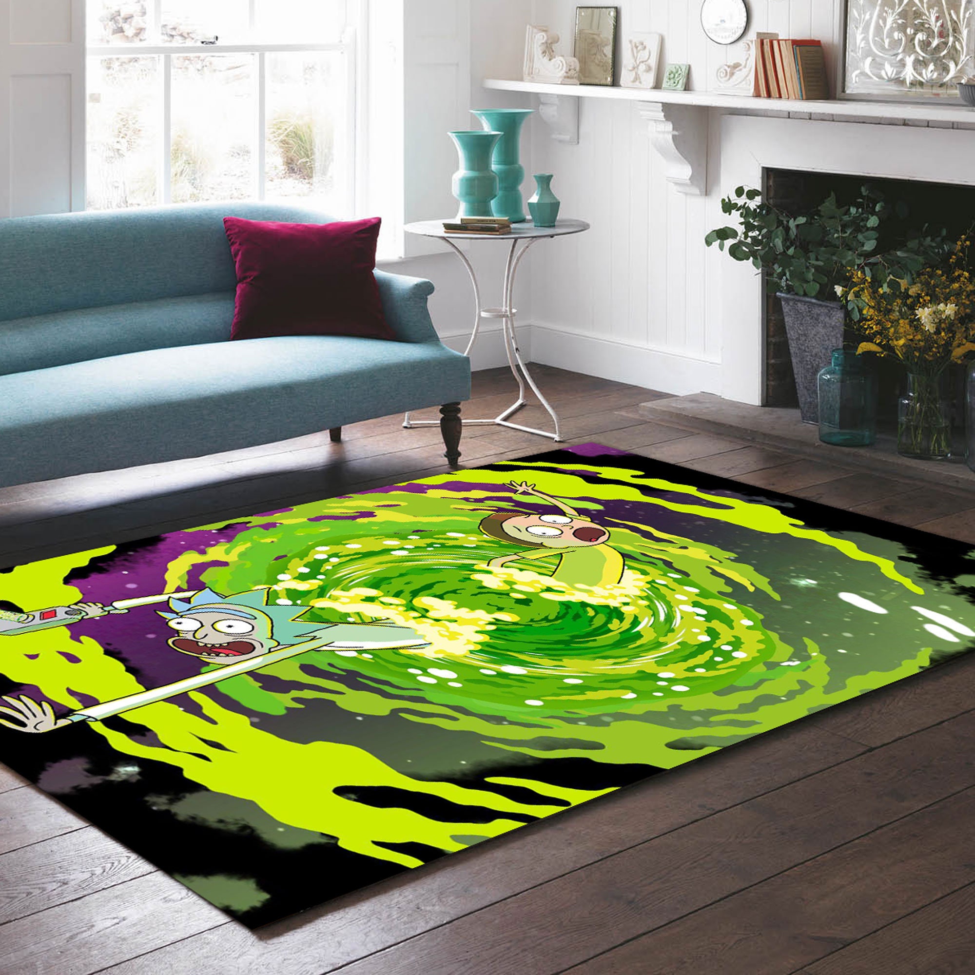 Rick and Morty Rug , Rick and Morty Portal, Rick and Morty Artwork ...