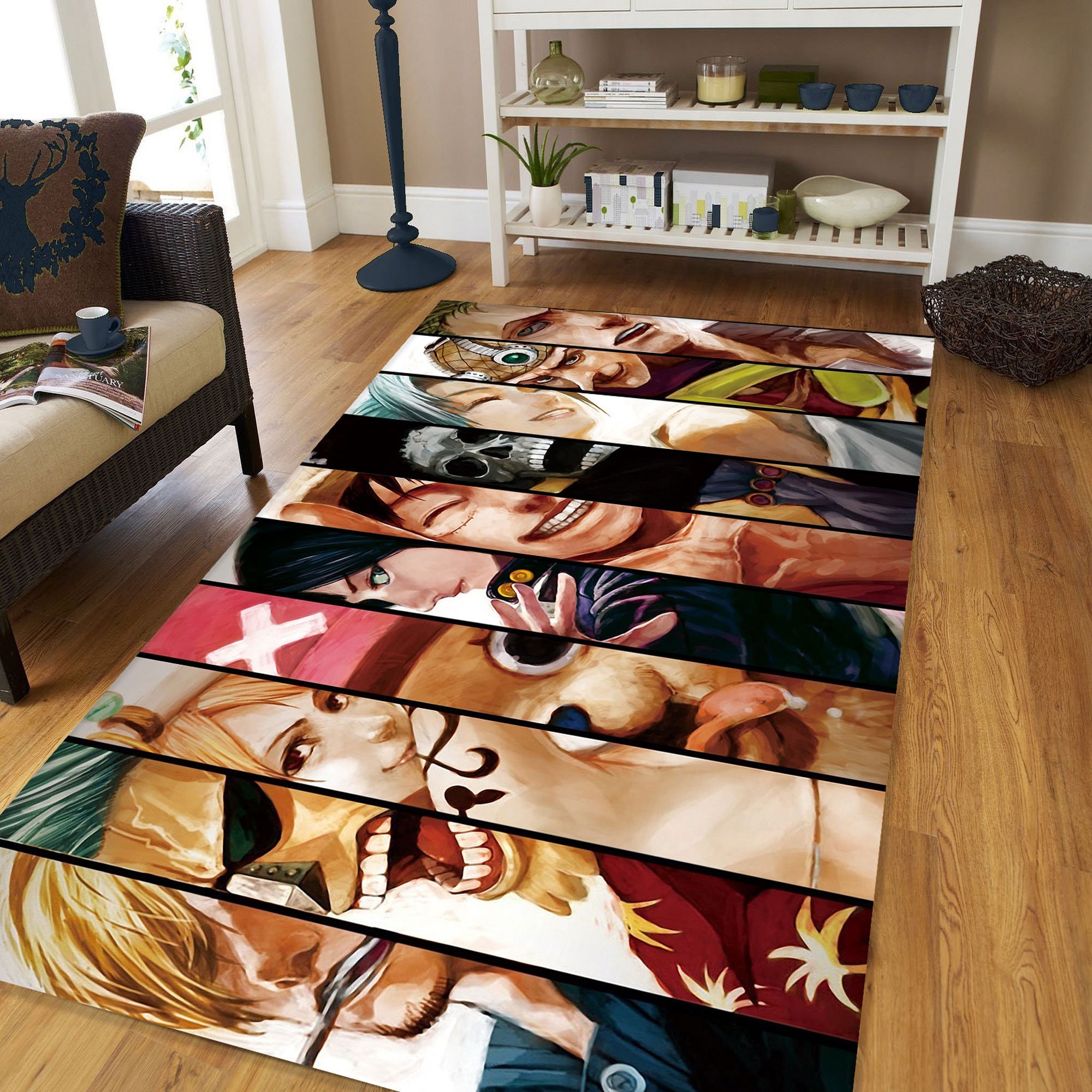 One Piece Rug One Piece Characters Anime Rug Manga Rug - Etsy