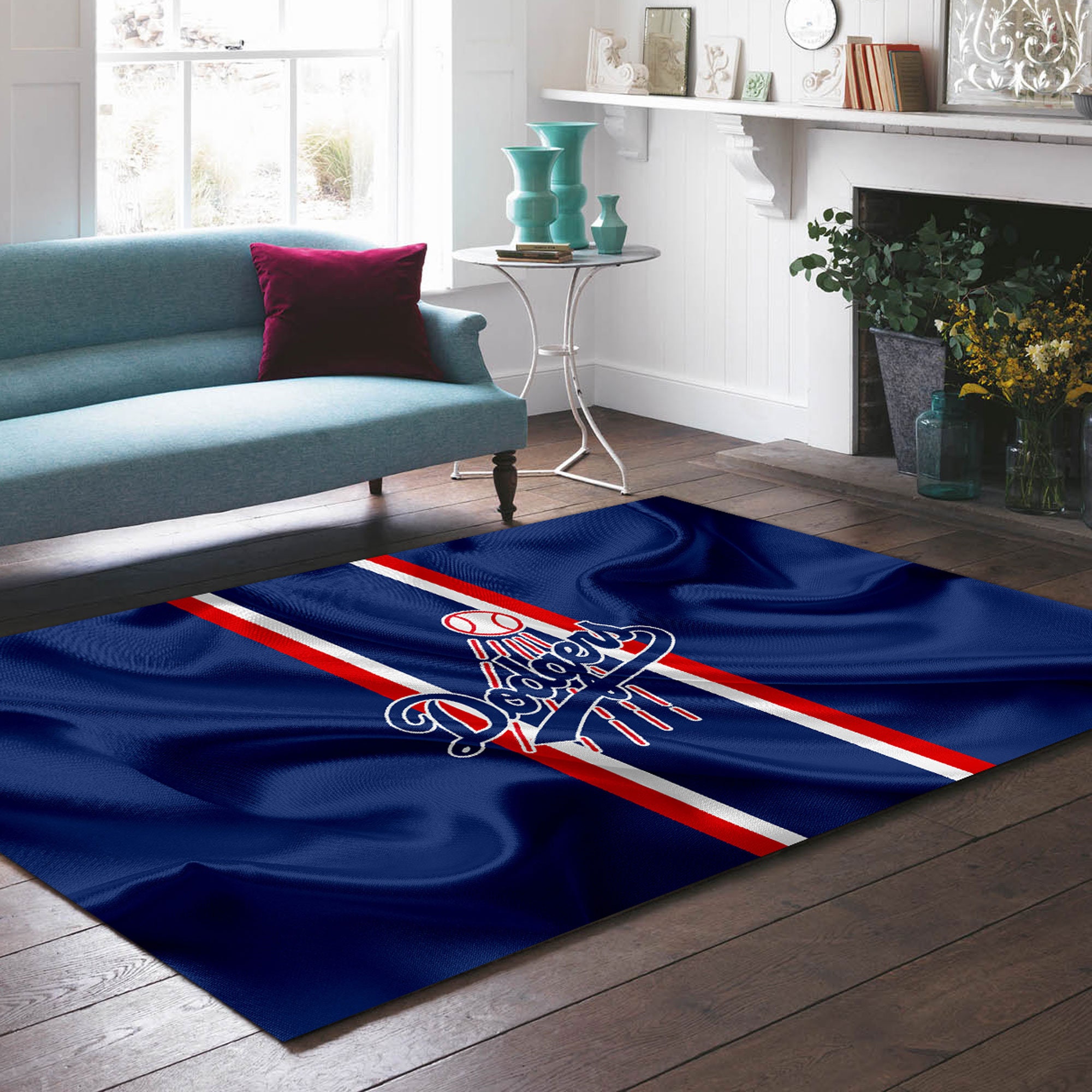 Los Angeles Dodgers Rug, MLB Rug, Baseball Rug, Sports Rug, Christmas ...
