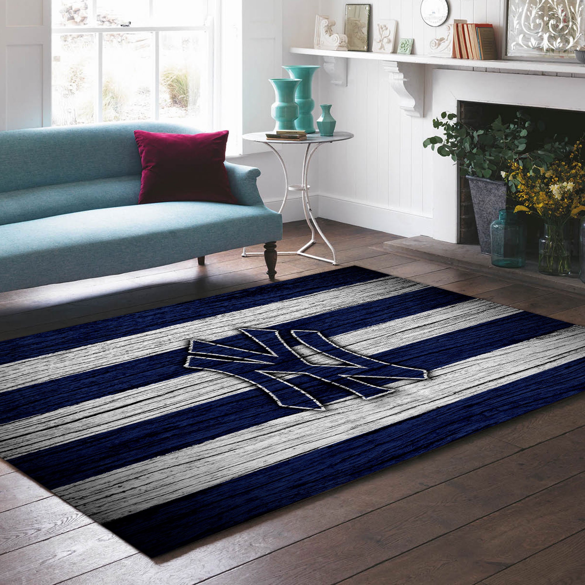 New York Yankees Rug, American Baseball, MLB Rug, Baseball Rug, Sports ...