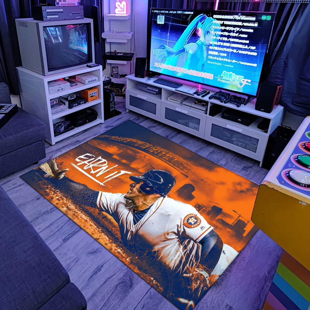 Houston Astros Rug, American Baseball, MLB Rug, Baseball Rug, Sports ...