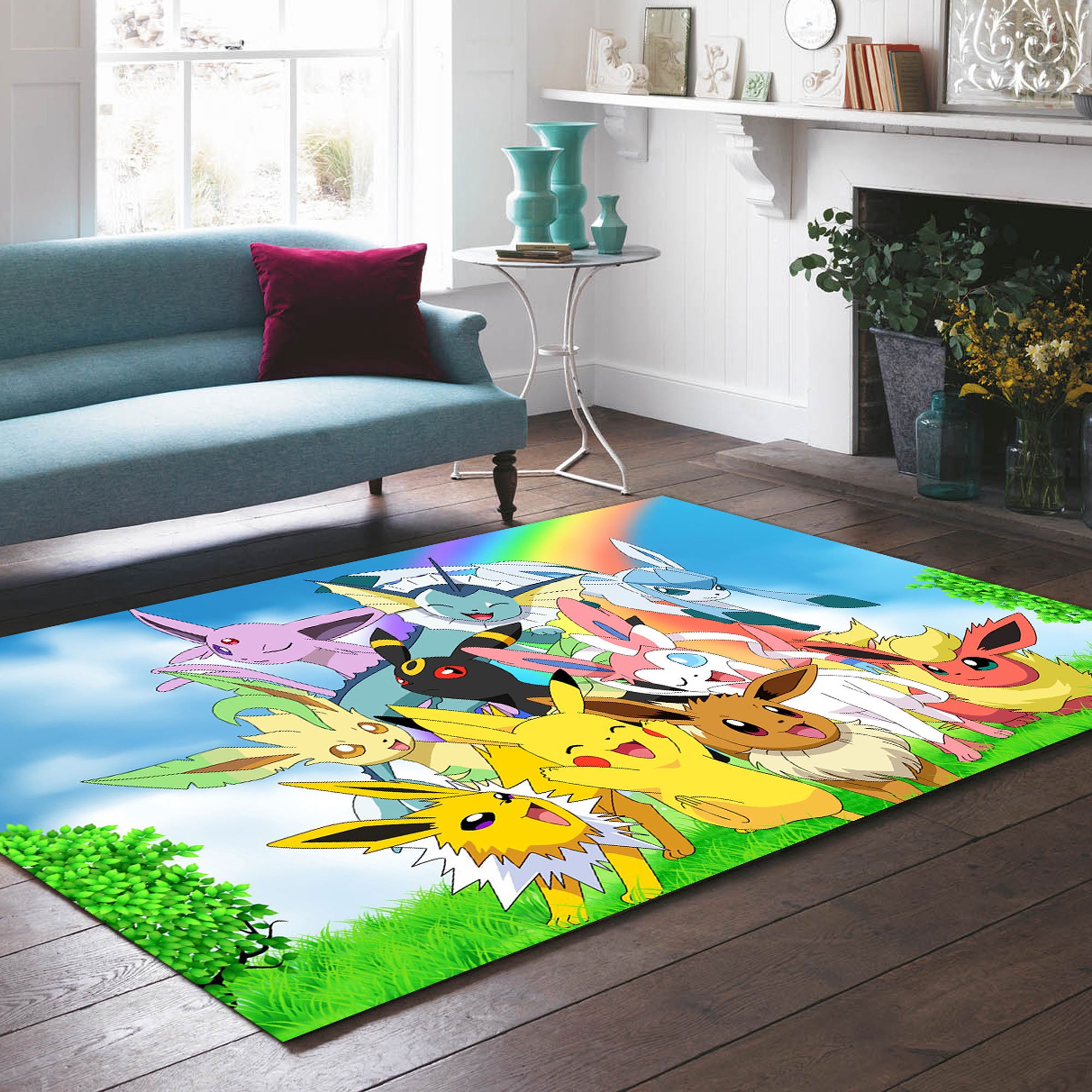 Pokemon Rug Pokemon Characters Anime Rug Manga Rug - Etsy