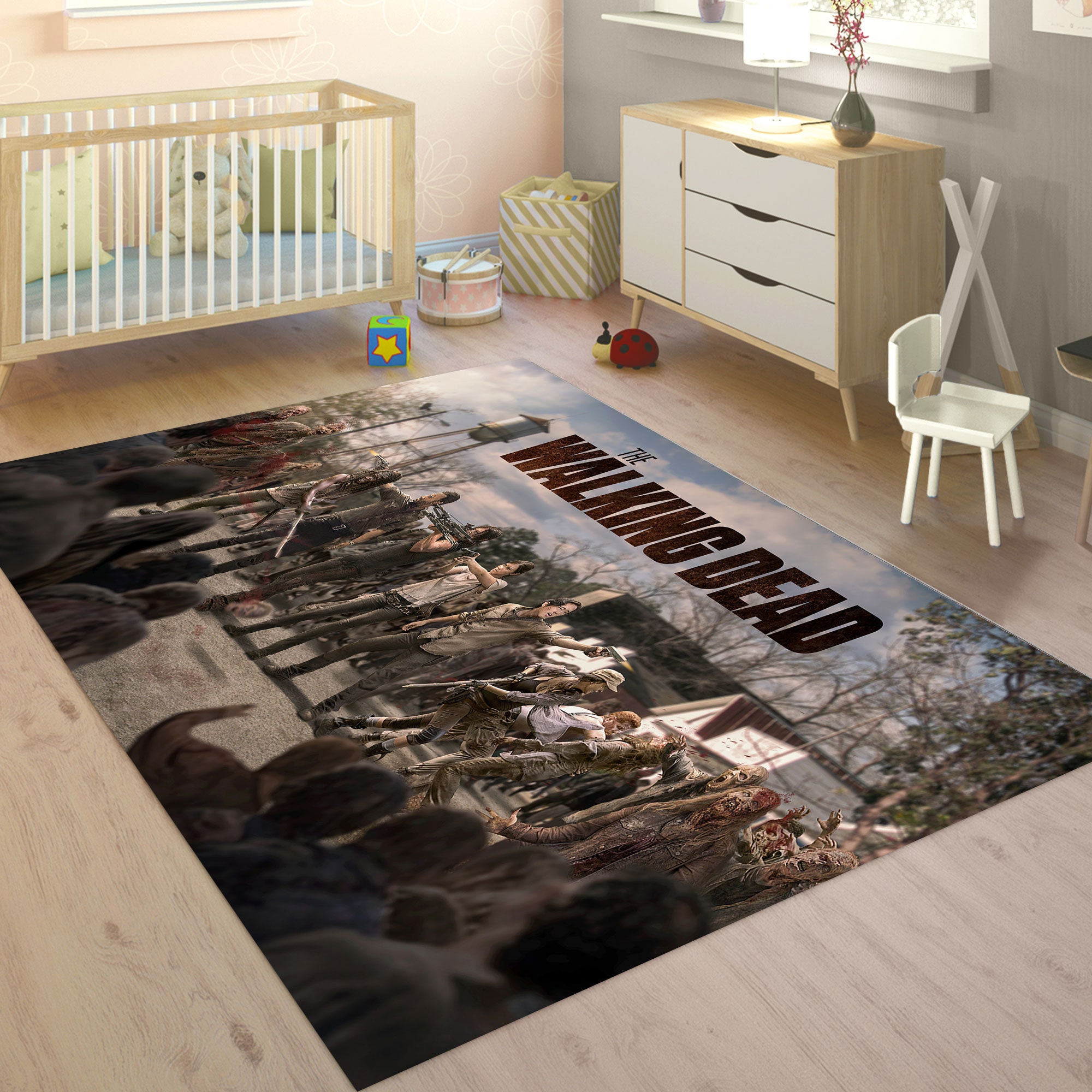 The Walking Dead Rug, Rick Grimes, the Walking Dead Artwork, TV Series ...