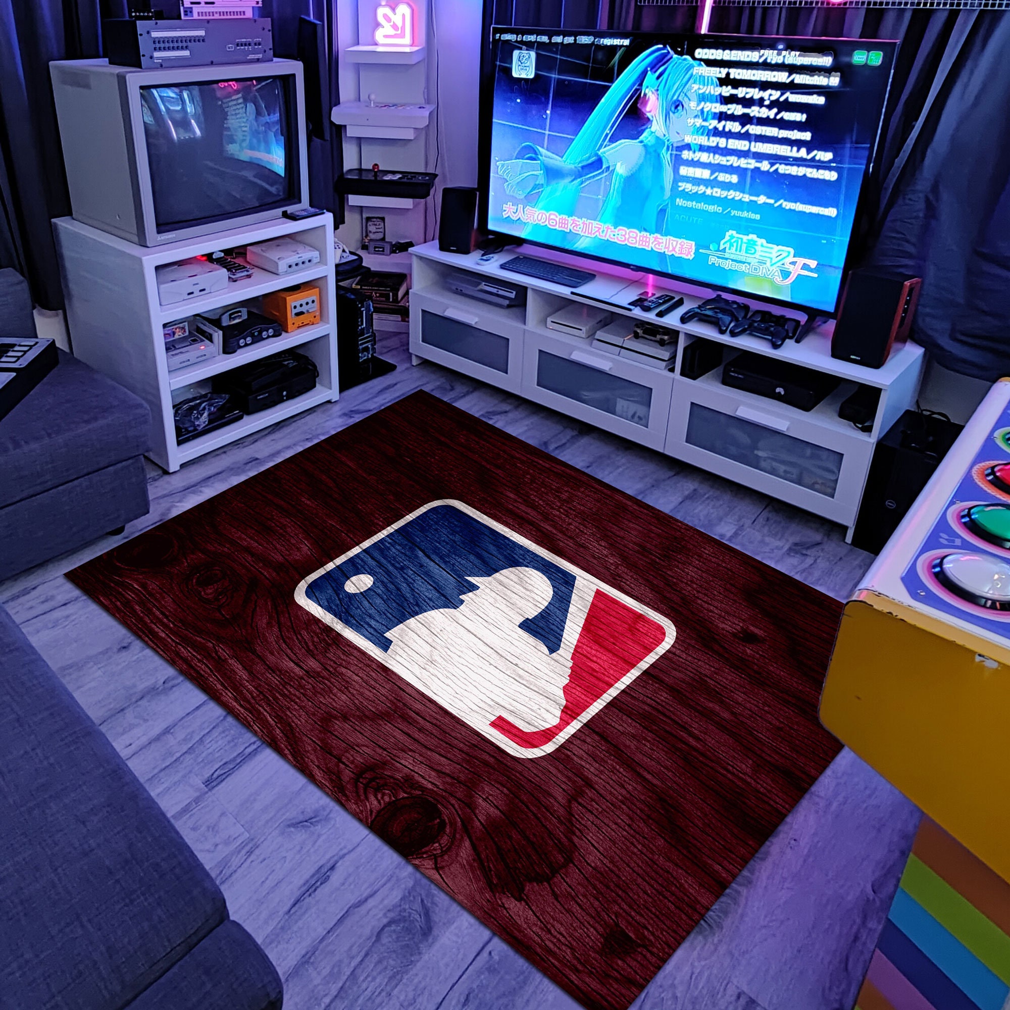 American Baseball Rug, MLB Rug, Baseball Rug, Sports Rug, Christmas ...