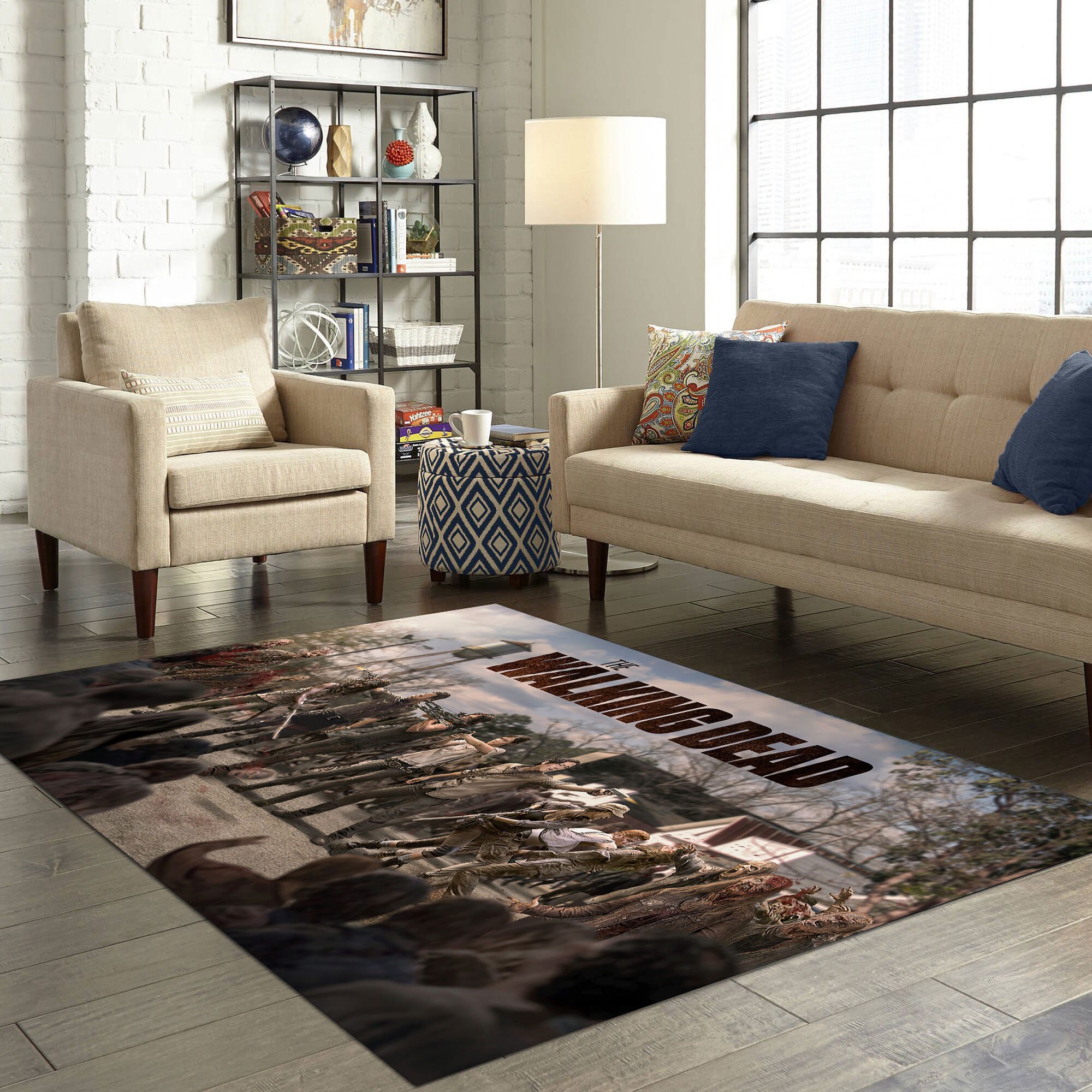The Walking Dead Rug, Rick Grimes, the Walking Dead Artwork, TV Series ...