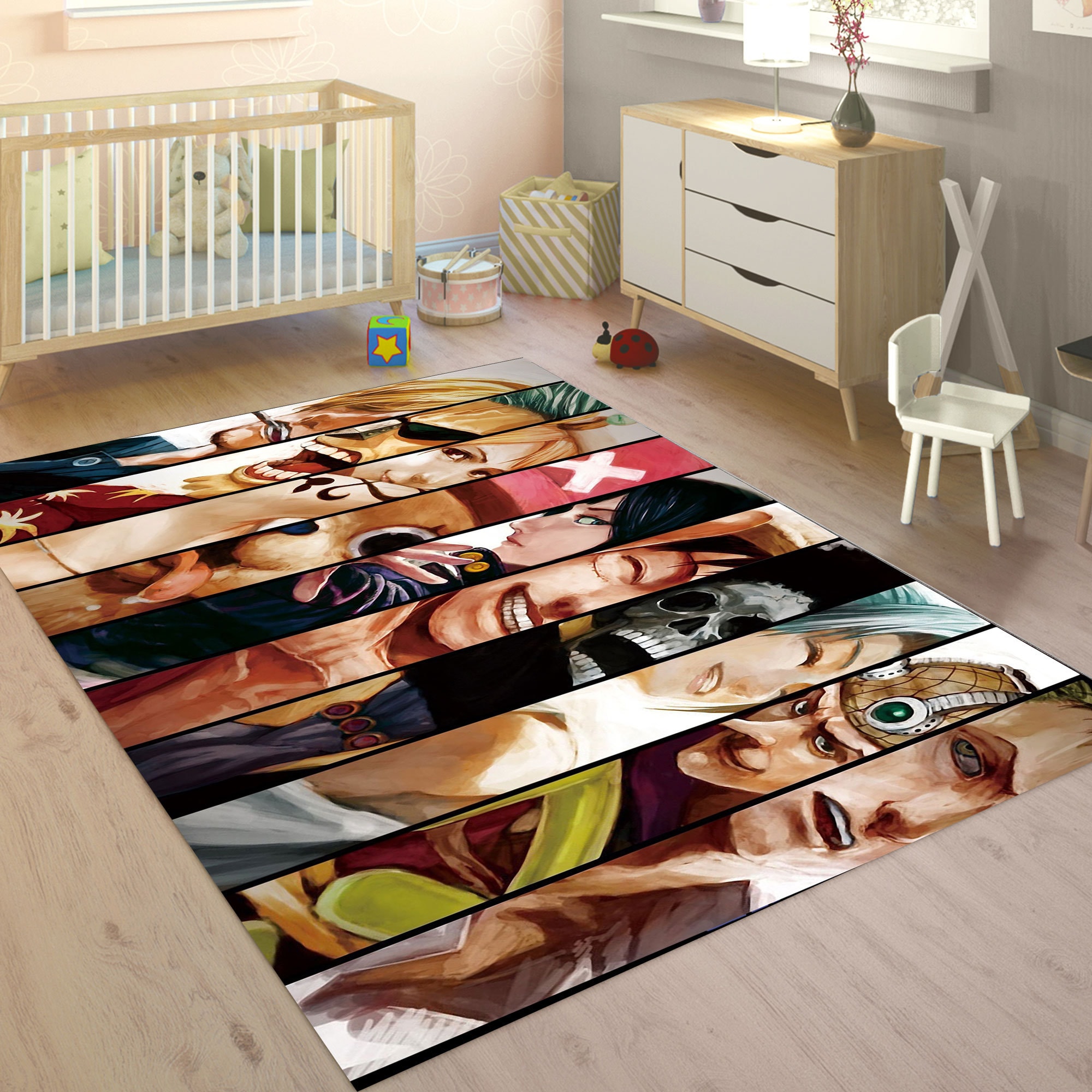 One Piece Rug One Piece Characters Anime Rug Manga Rug - Etsy