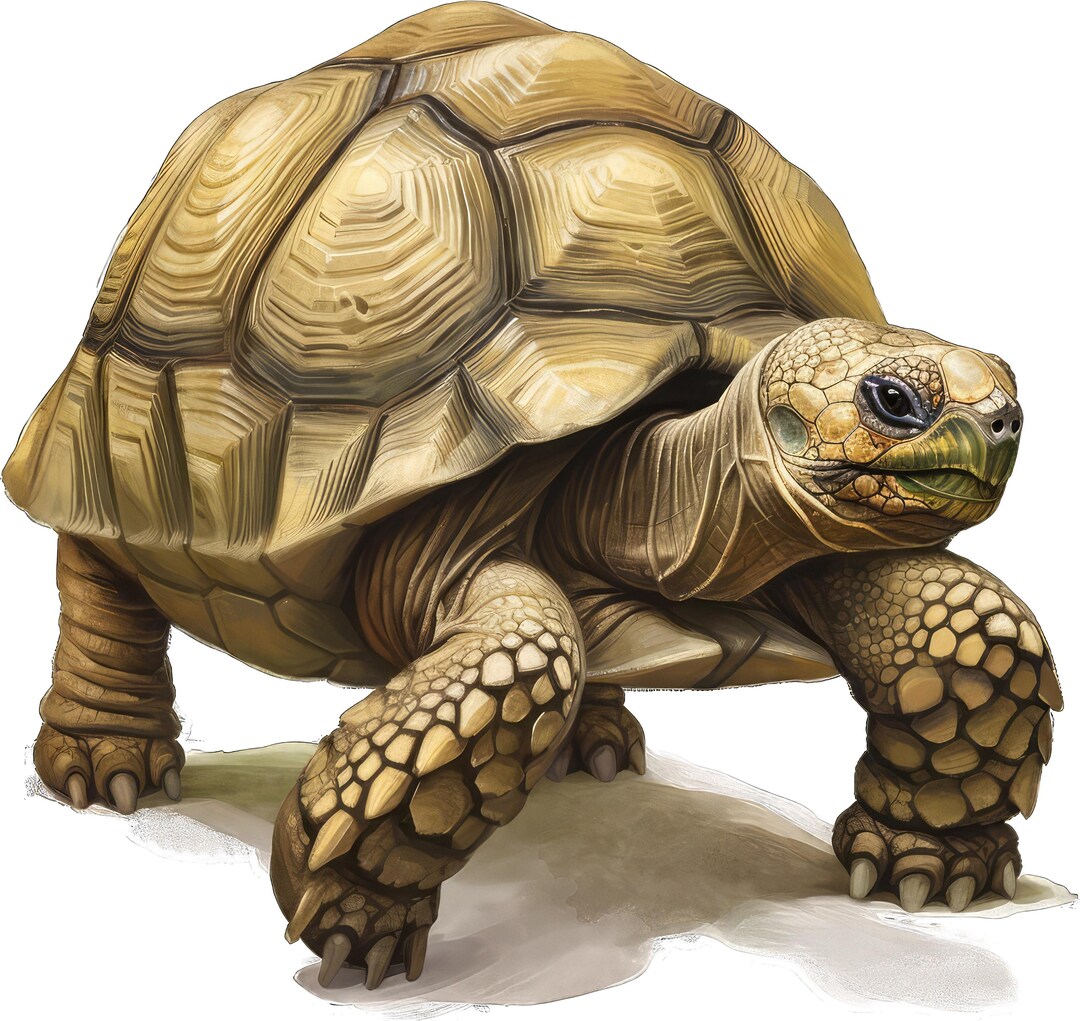 5x Realistic Spur-thighed Tortoise Stickers (multipack) – Waterproof ...