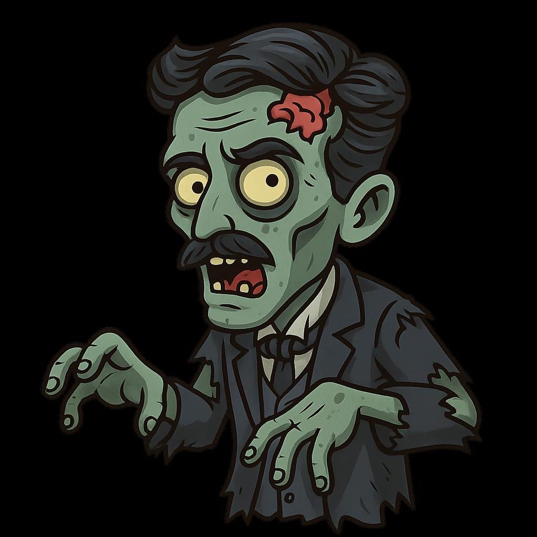 Sticker Zombie Nikola Tesla Car Sticker Weatherproof Outdoor Vinyl ...