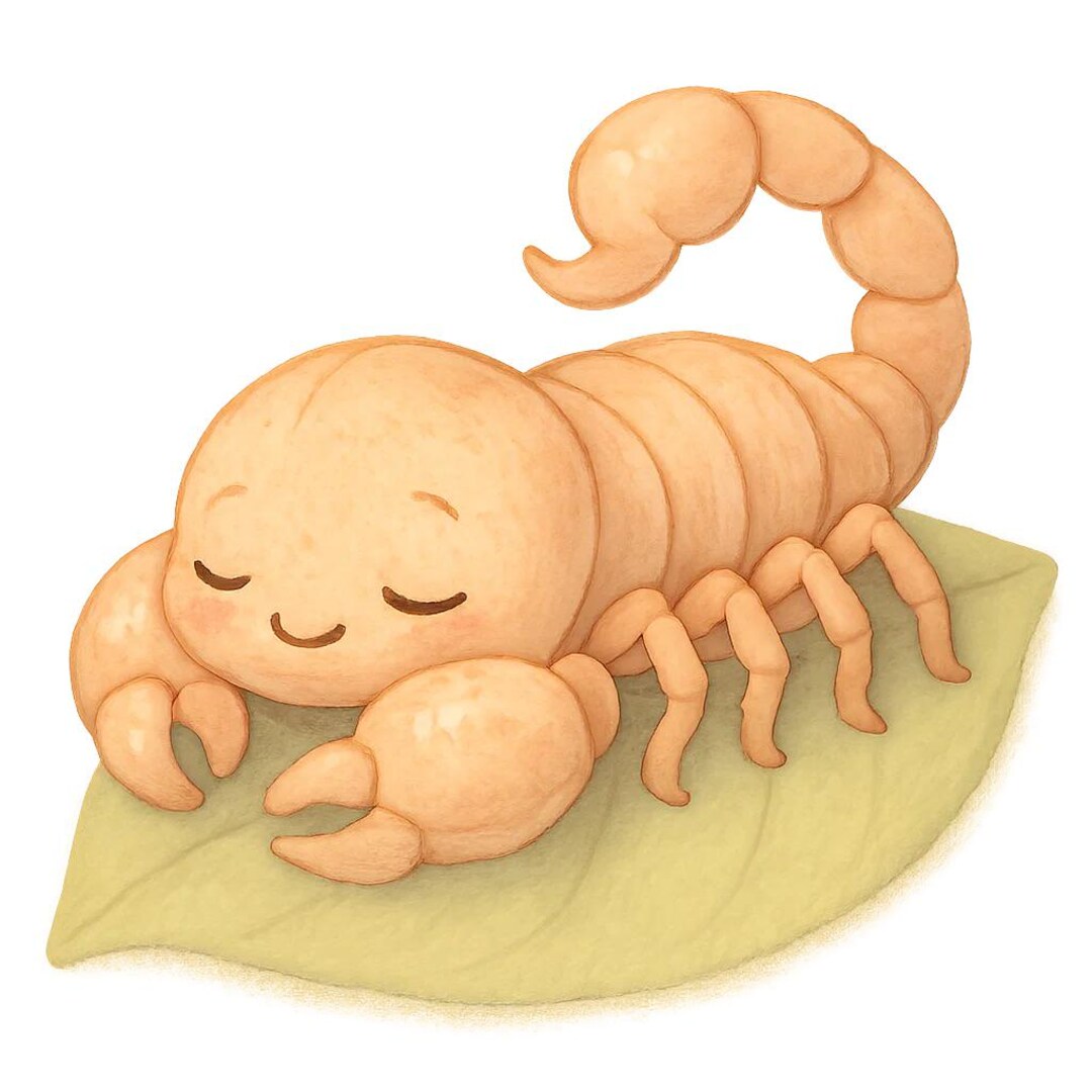 5X Funny Cartoon Scorpion Sticker Watercolor Funny Scorpion Sticker ...