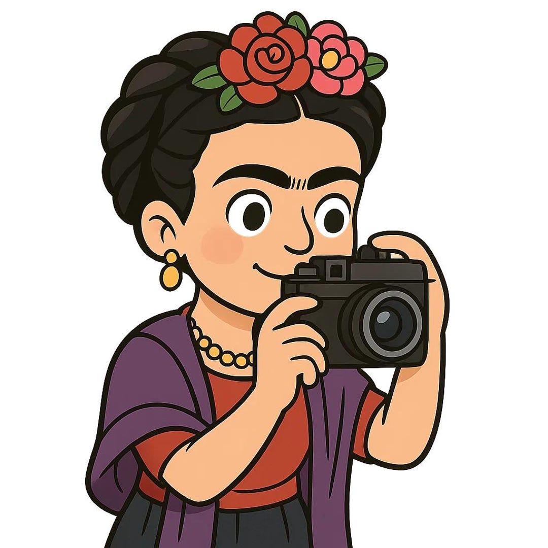 Sticker Frida Kahlo Taking Photos Car Sticker Weatherproof Outdoor ...
