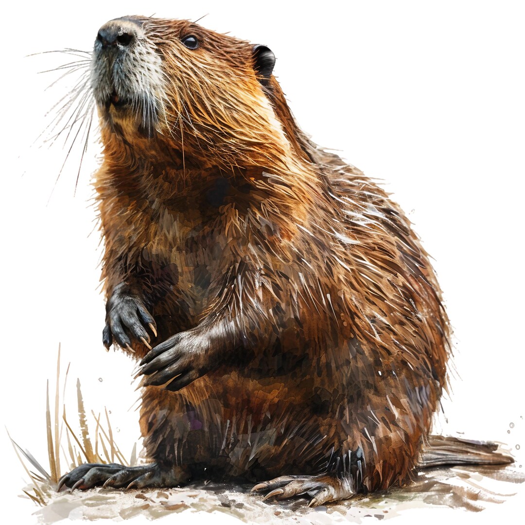 4X Beaver Stickers Funny Car Stickers Forest Animals Wood Rodents Vinyl ...