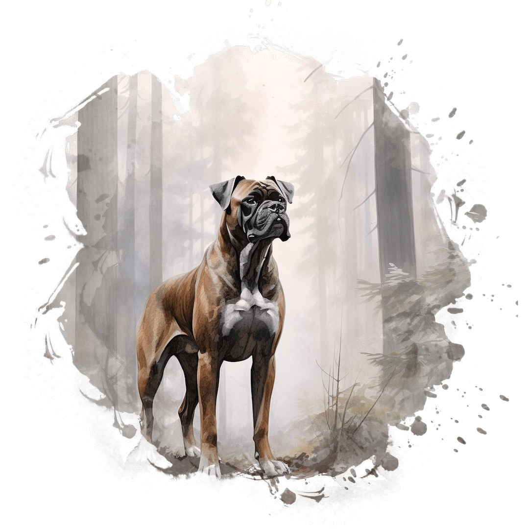 German Boxer Car Sticker – Weatherproof Dog Sticker for Car Window ...