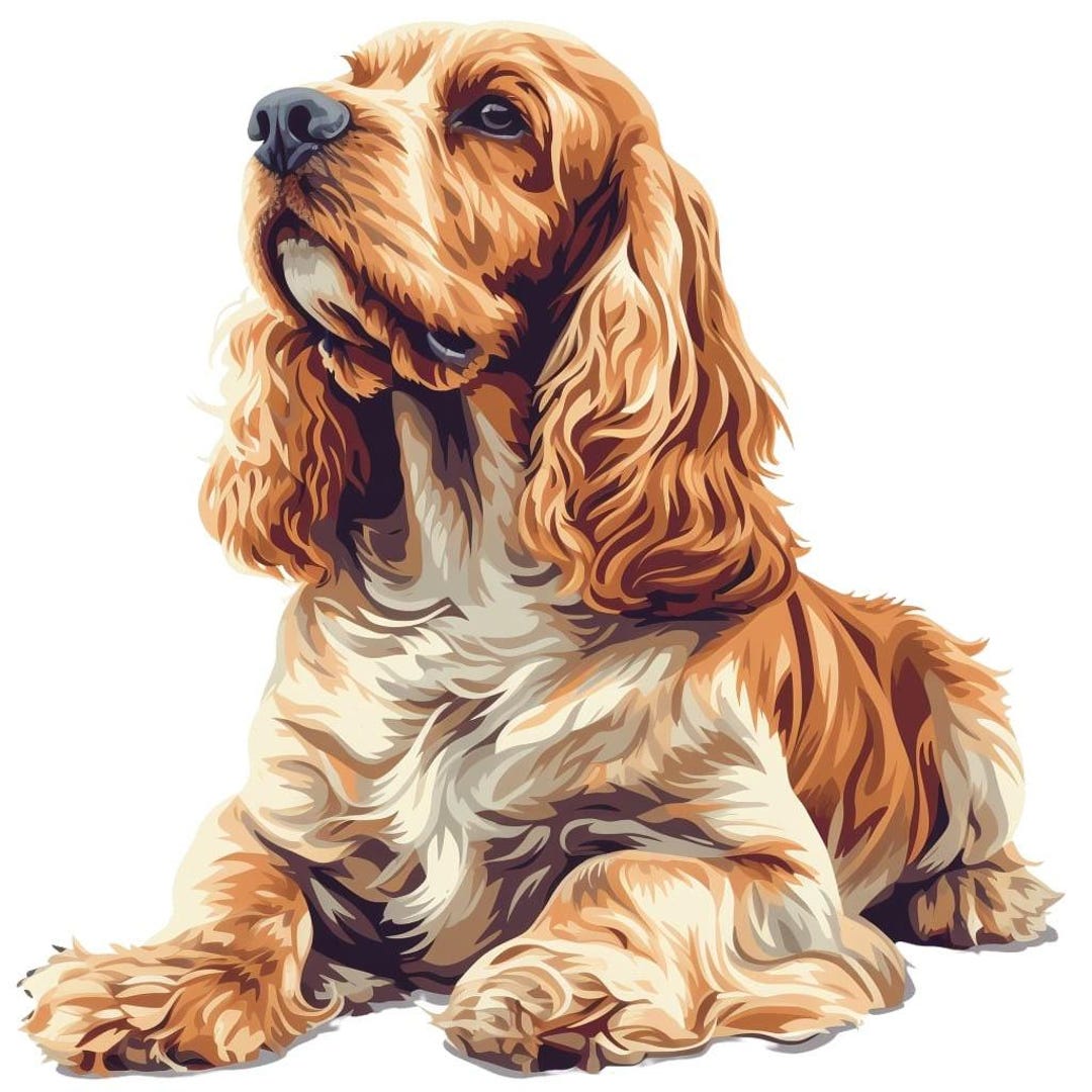 English Cocker Spaniel Car Sticker – Weatherproof Dog Sticker for Car ...