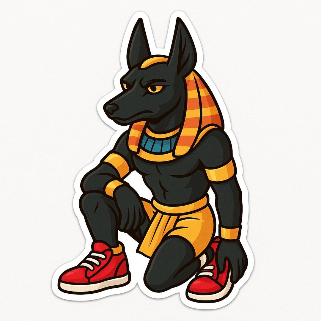 Sticker Anubis With Sneakers Car Sticker Weatherproof Outdoor Vinyl ...