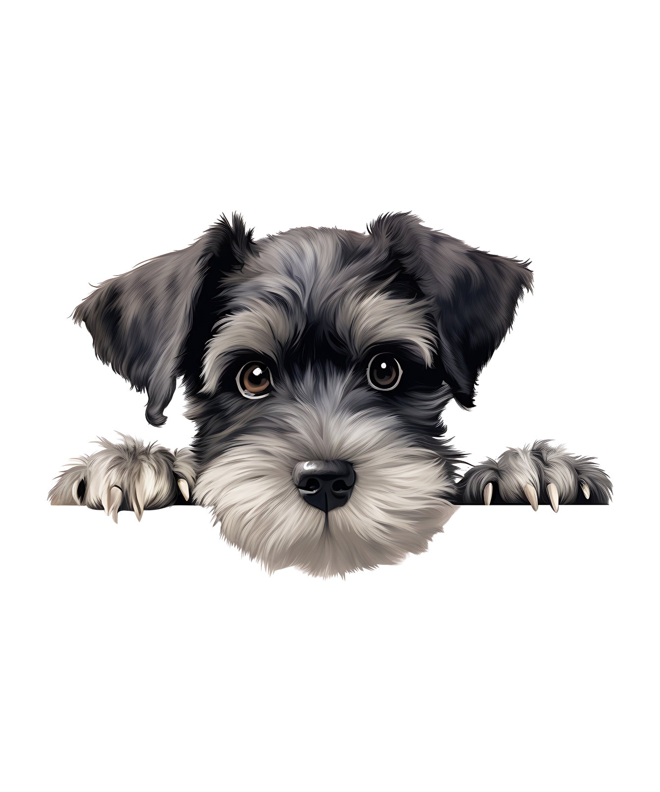 Miniature Schnauzer Car Sticker Dog Sticker - Etsy