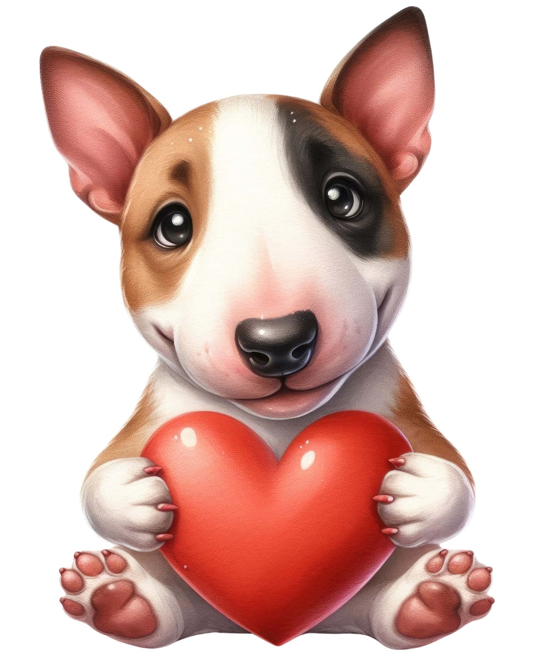 Cute Dog Hugging Heart Car Sticker Dog Sticker - Etsy