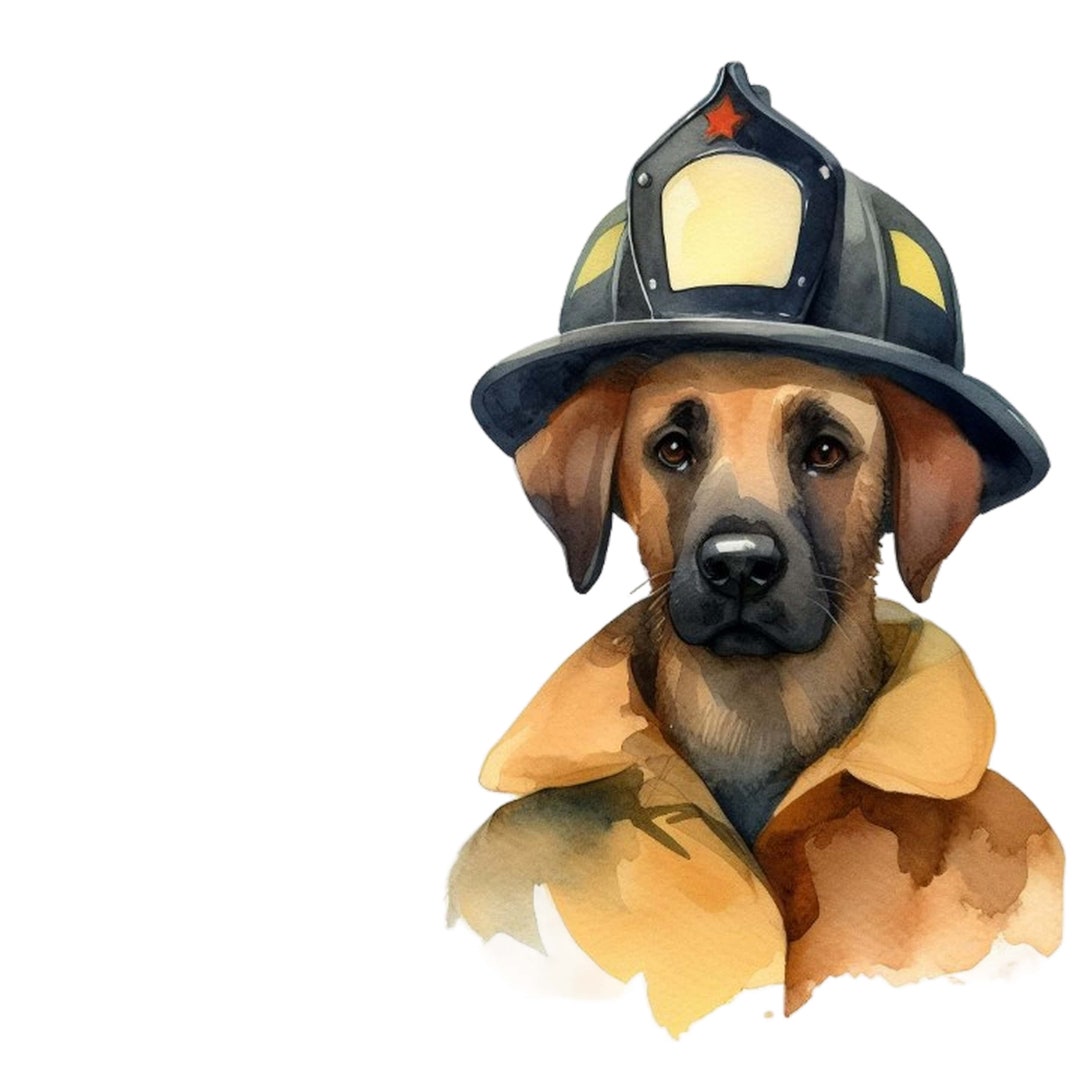 Fire Brigade Dog Car Sticker Dog Sticker - Etsy
