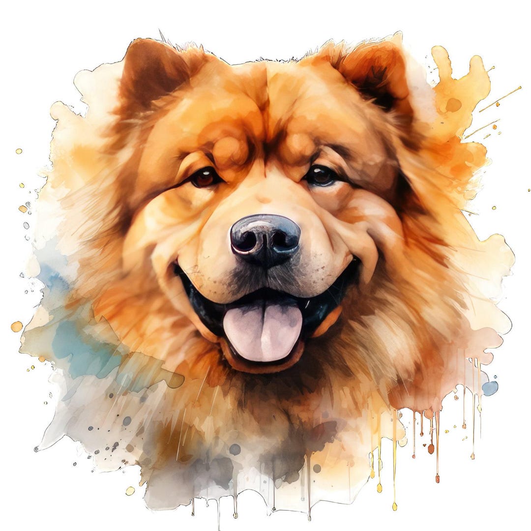 Chow Chow Car Sticker – Weatherproof Dog Sticker for Car Window Laptop ...