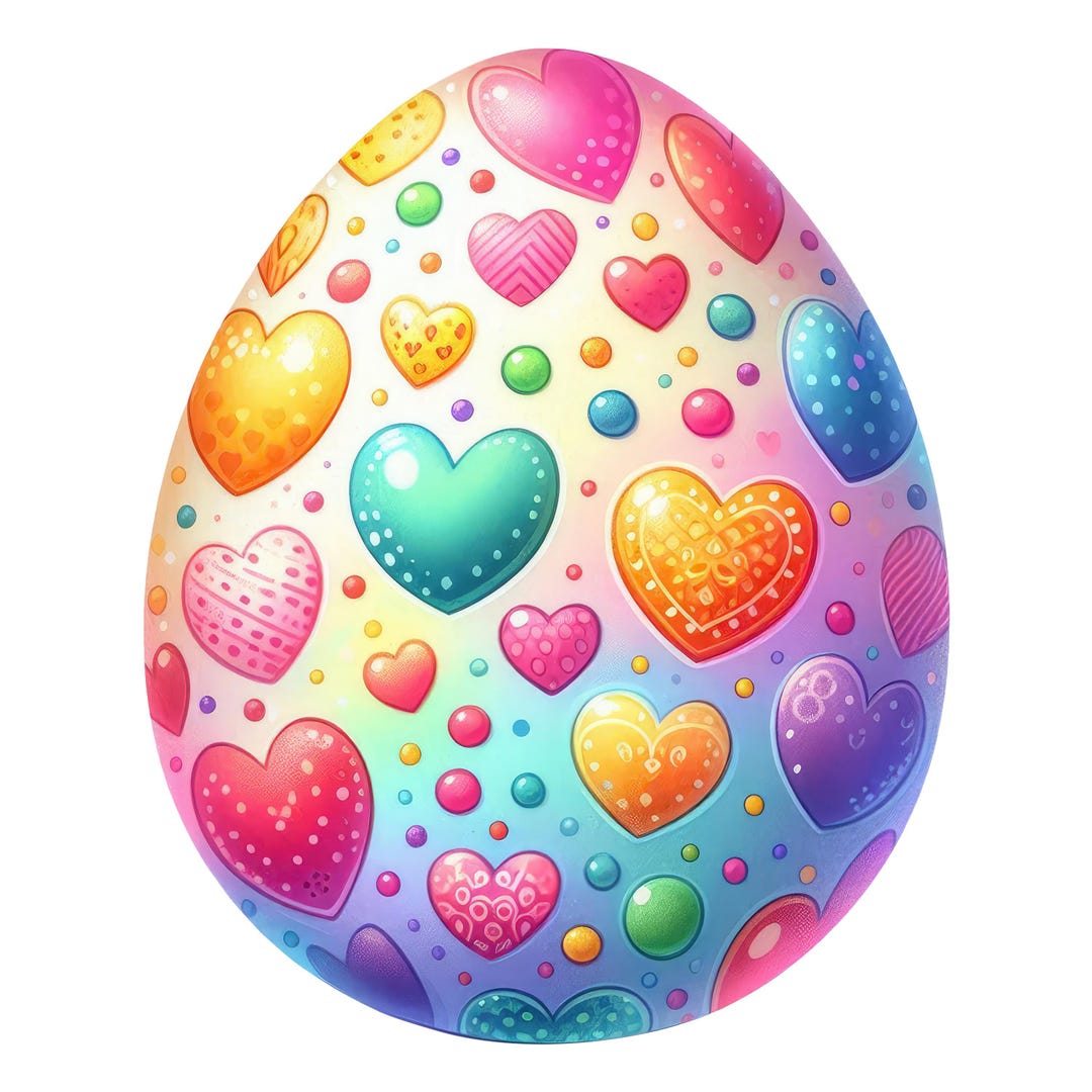 4x Watercolor Easter Egg Stickers, 4 Different Designs | Cute Easter ...