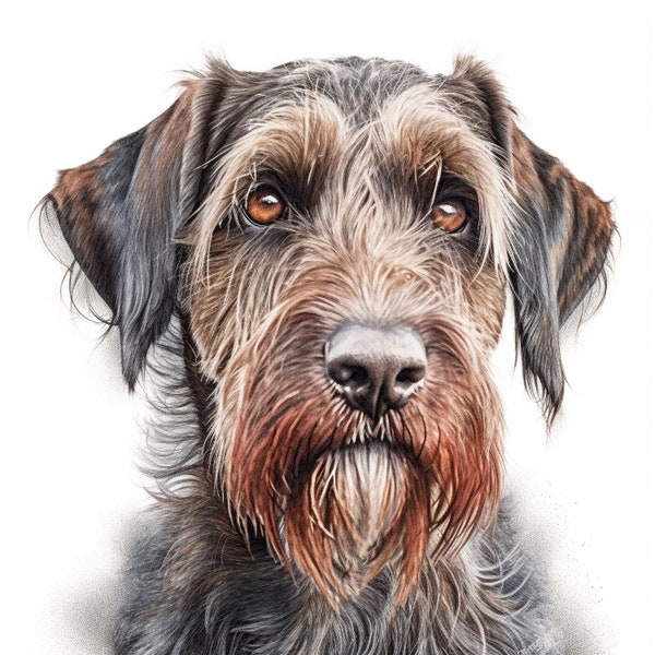 German Wirehaired Pointer - Etsy