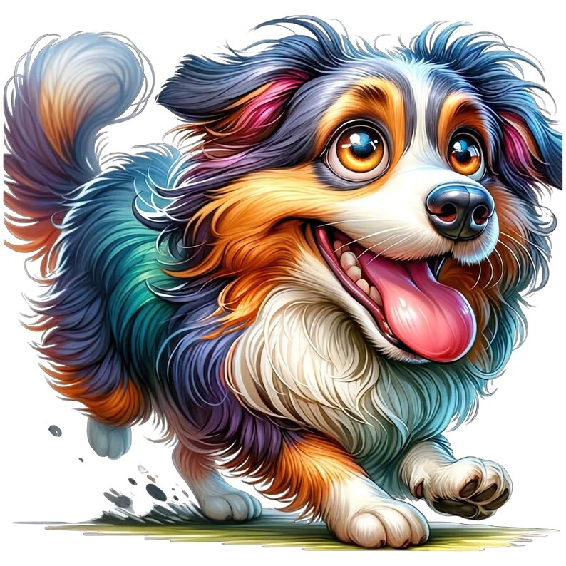 Watercolor Adorable Funny Dogs Car Sticker Dog Stickers - Etsy