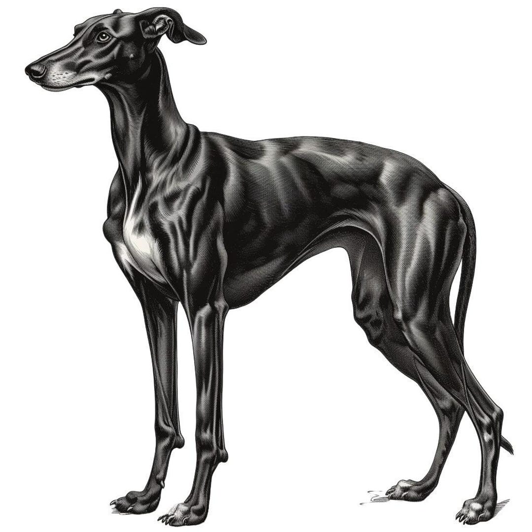 3X Greyhound Car Stickers in Elegant Dog Design for Cars, Laptops ...