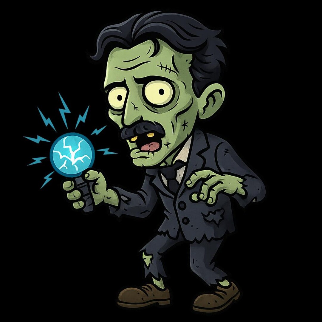 Sticker Zombie Nikola Tesla Car Sticker Weatherproof Outdoor Vinyl ...